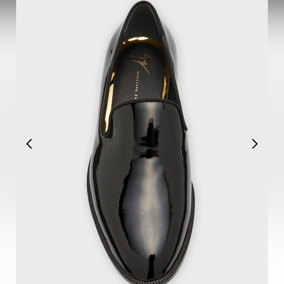 Giuseppe Zanotti | Shoes | Giuseppe Zanotti Logo Patent Loafers | Poshmark